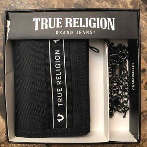 True Religion | Bags | True Religion Wallet Trifold Chain Charli Fabric ...
